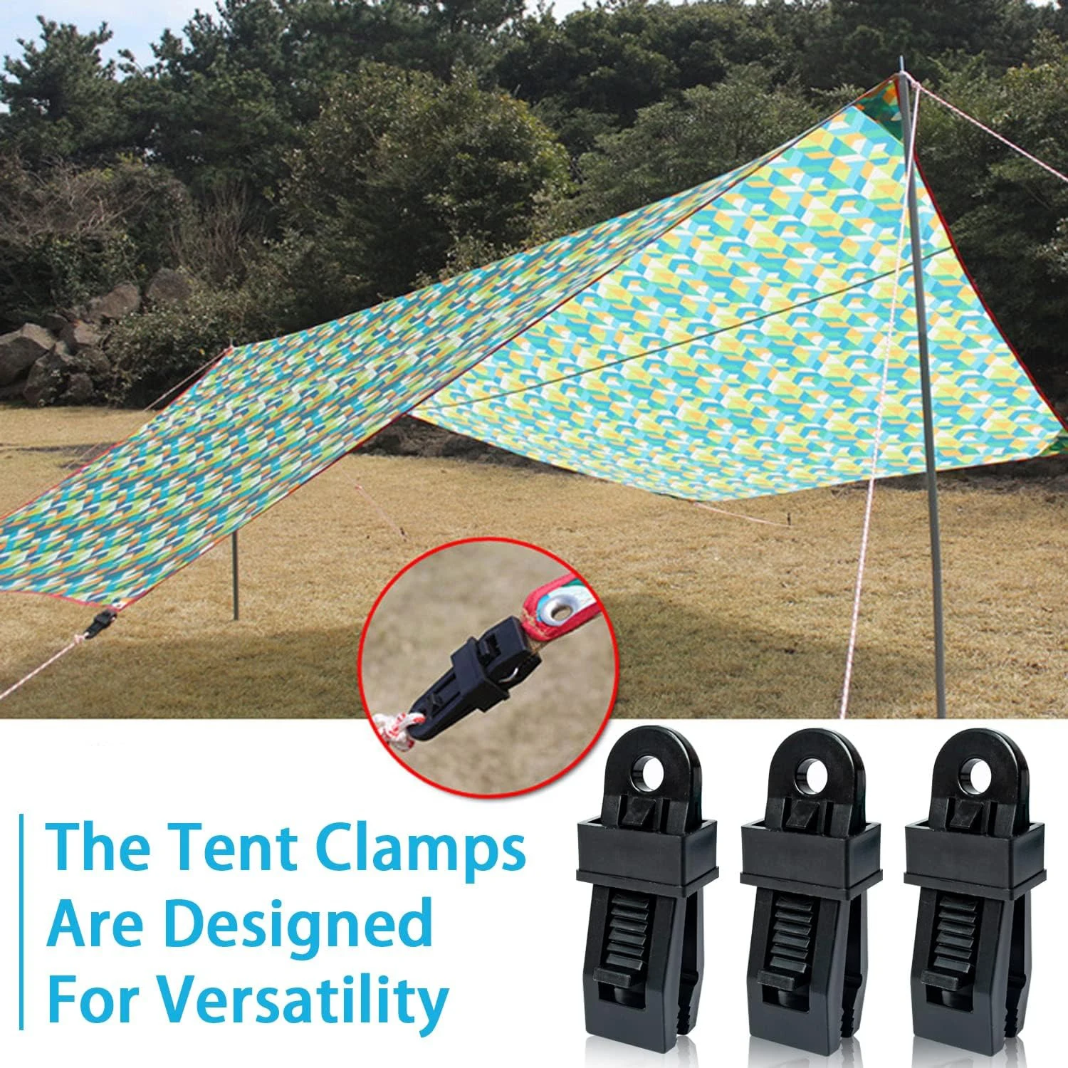 Tarp Clips Heavy Duty Lock Grip，Tarp Clamps for Co... – Grandado
