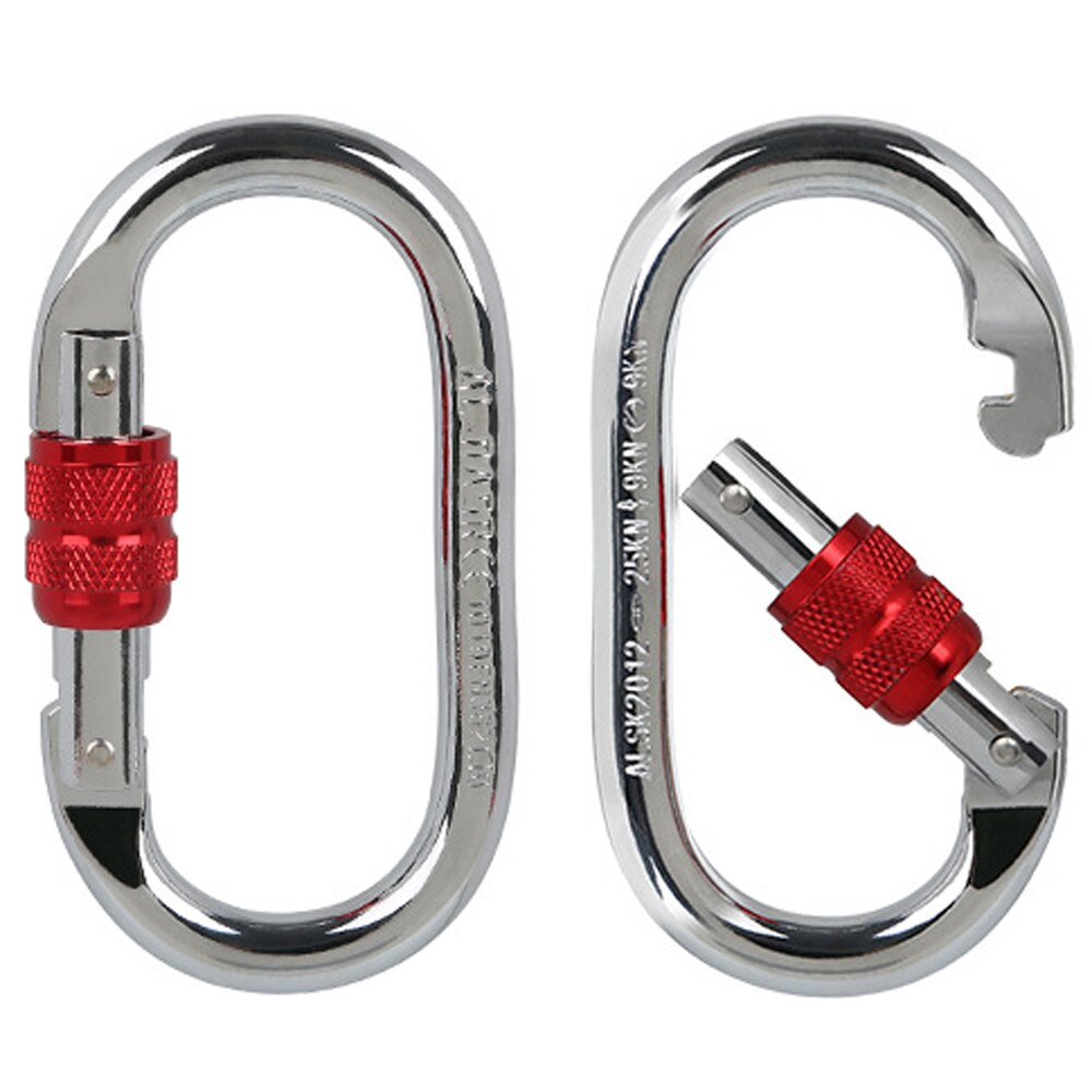 25KN Climbing Carabiner Screw Locking Gate Carabin... – Vicedeal