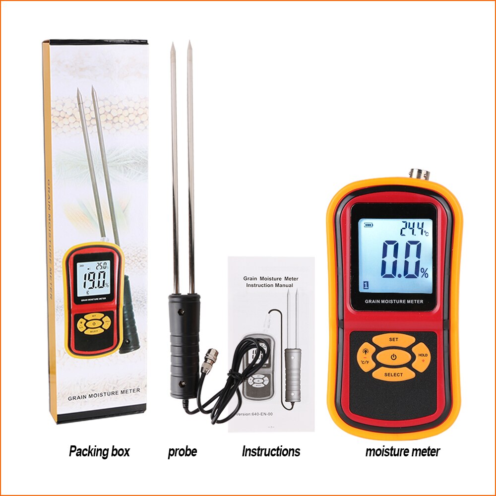 RZ Digital Grain Moisture Meter Smart Sensor 5%~30... – Grandado
