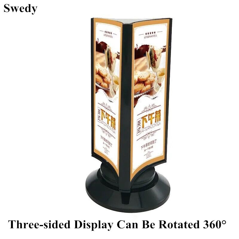 360 Degree Rotating Plastic Sign Holder Stand Tabl... – Grandado