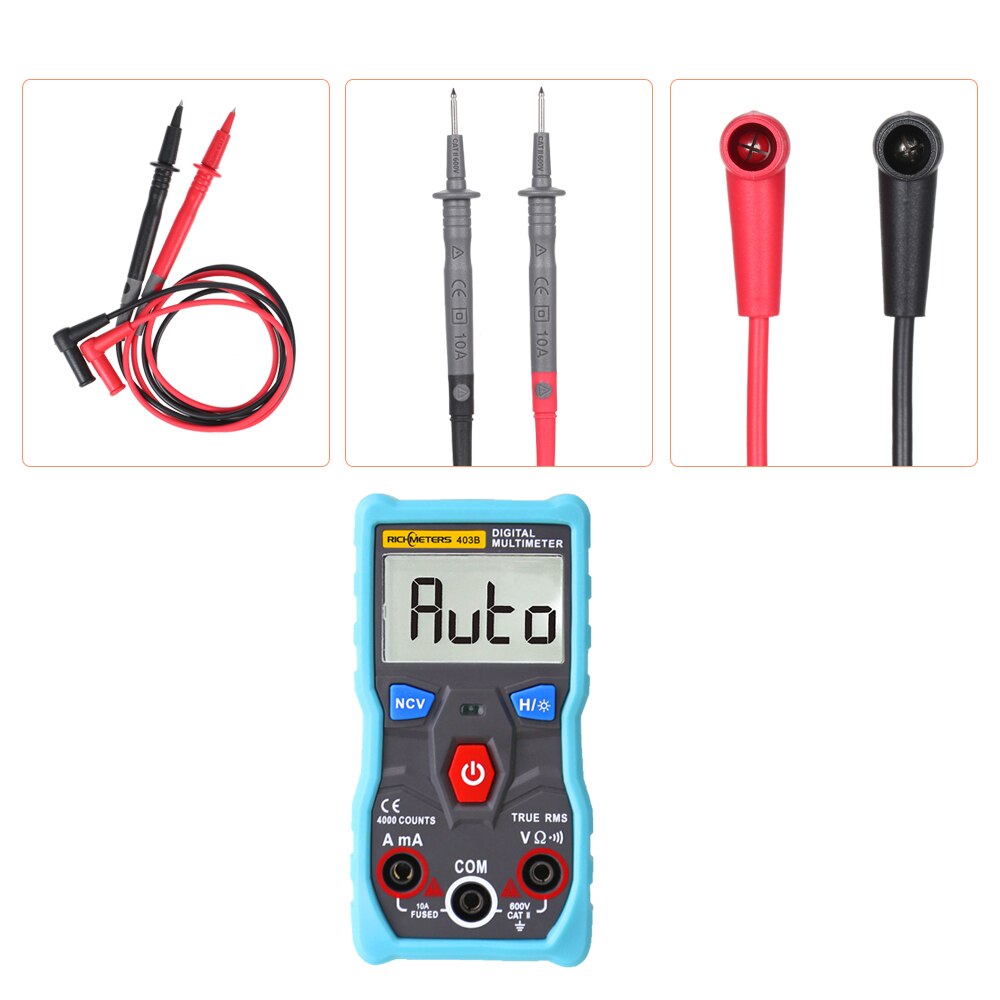 RICHMETERS RM403B Automatische Digital-Multimeter ... – Vicedeal