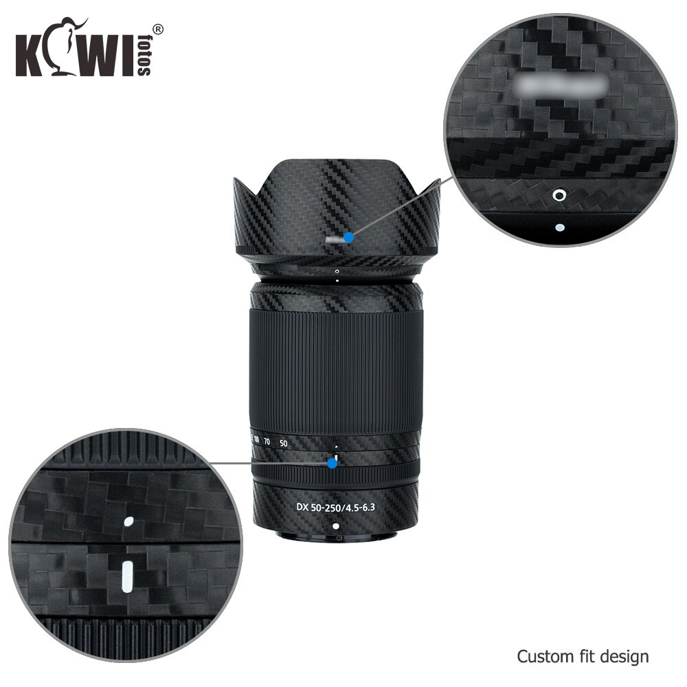 Anti-Slide Carbon Fiber Lens & Lens Hood Skin Film... – Grandado
