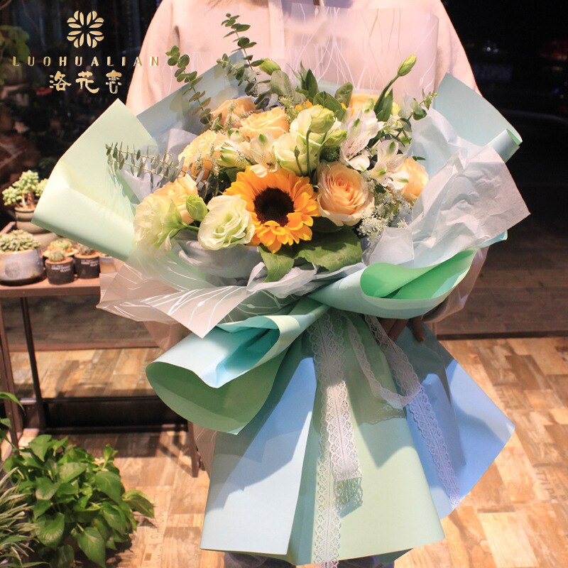 Diy Flower Wrapping Paper Love Network Matte Paper... – Vicedeal