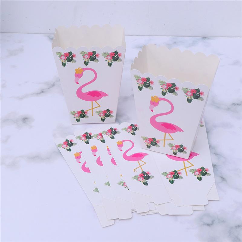 6pcs Popcorn Doos Flamingo Snack Container Popcorn... – Vicedeal