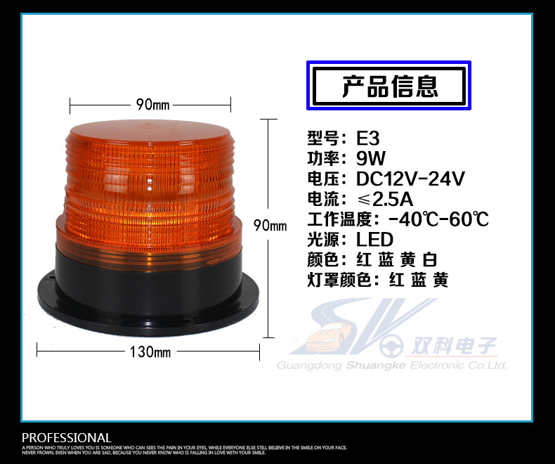 DC12V LED Red Yellow Blue color Magnetic Mounted c... – Grandado