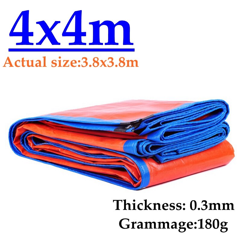 0.3mm Orange Blue PE Rainproof Tarpaulin Garden Pe... – Grandado