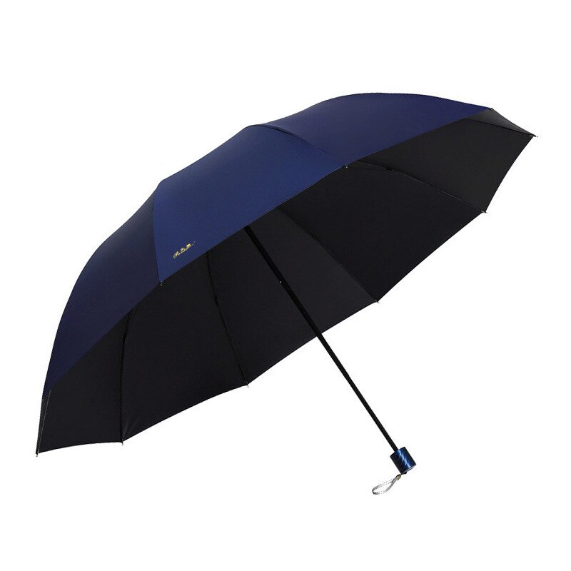 130cm overdimensionerede 3- foldeparaplyer regn kv... – Grandado