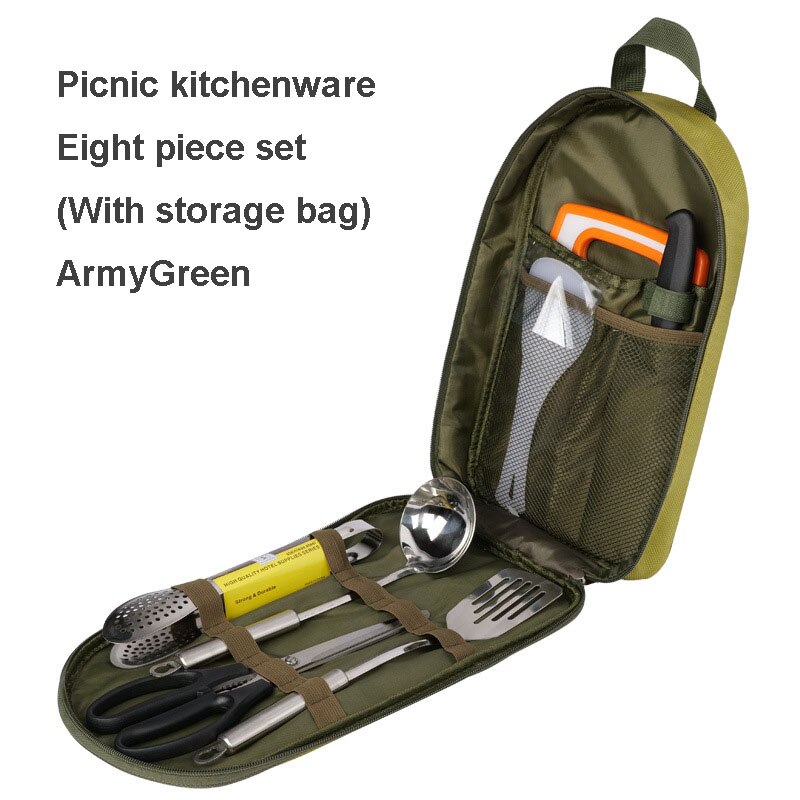 Outdoor Picnic Cookware Set 8PCS 201 Stainless Ste... – Grandado