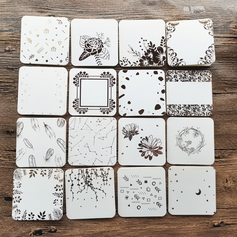 Mix Designs Gold Mini Folding card message card DI... – Vicedeal