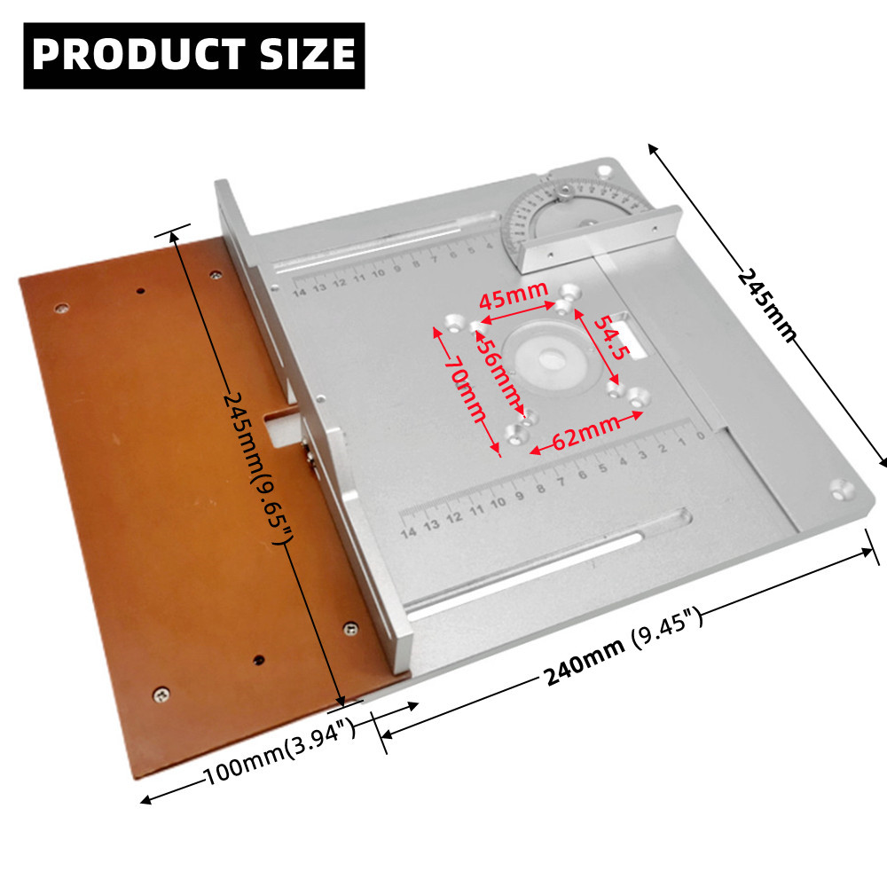 Aluminium Router Table Insert Plate Electric Wood ... – Vicedeal