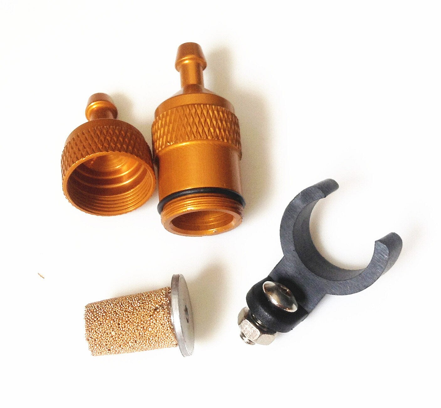 golden large aluminum fuel filter w/ primer pump f... – Grandado