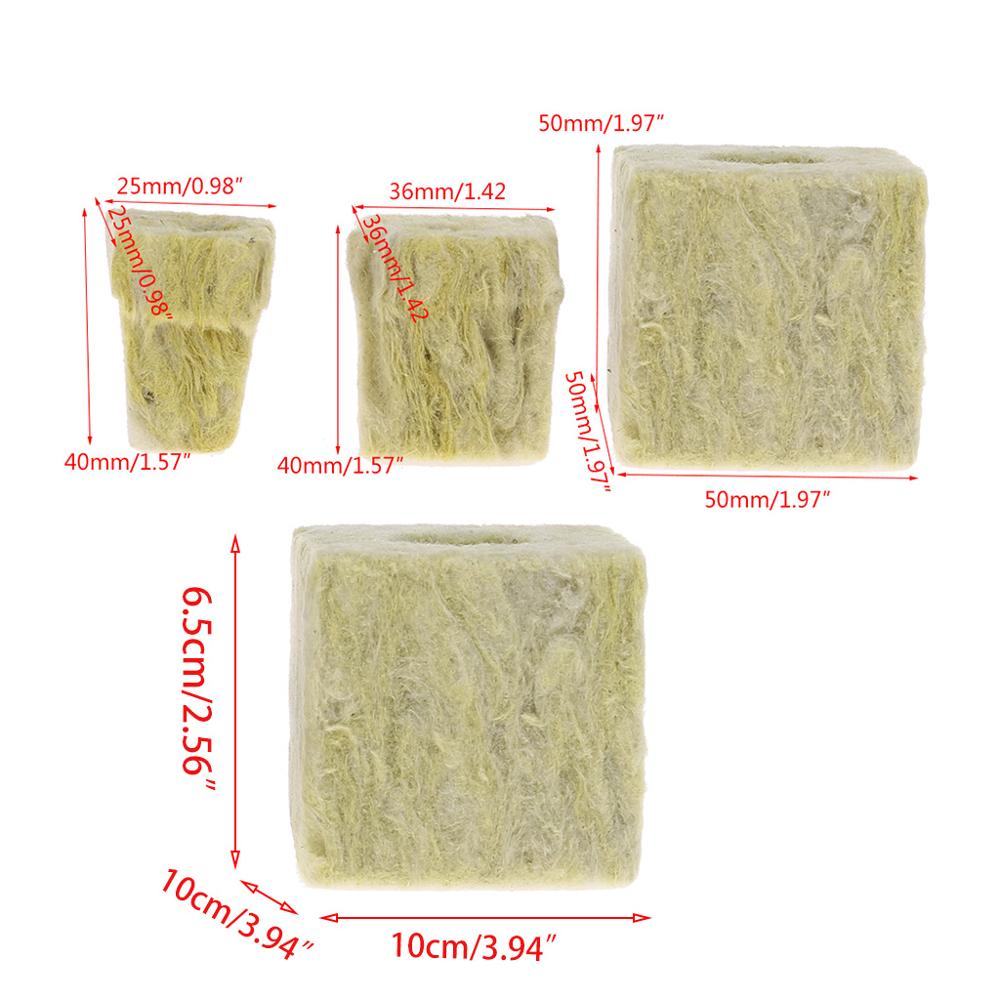 Rockwool Plant Starter Cube Hydroponic Grow Soille... – Vicedeal