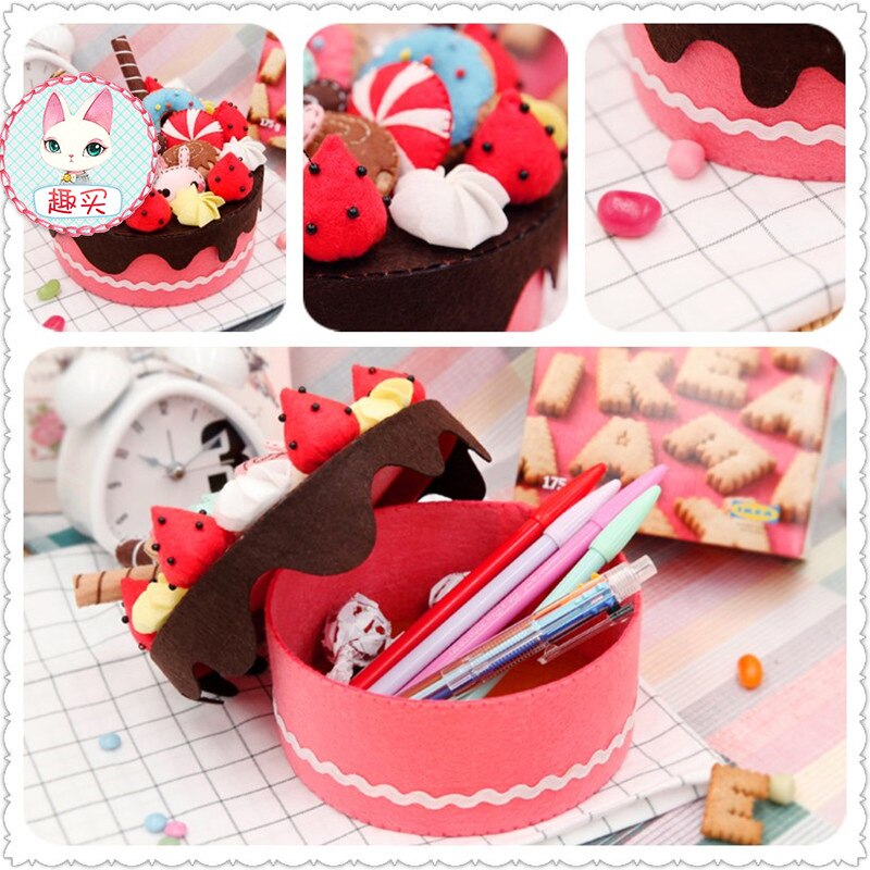 DIY Felt Cosmetic Organizer Small Storage Box Birt... – Grandado