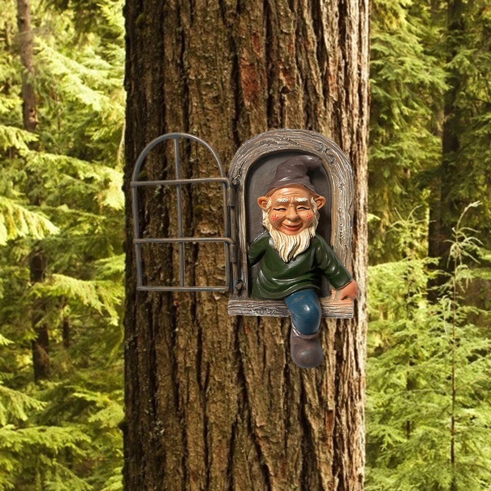 Grappig Hars Tuin Gnome Standbeeld Cartoon Naughty... – Vicedeal