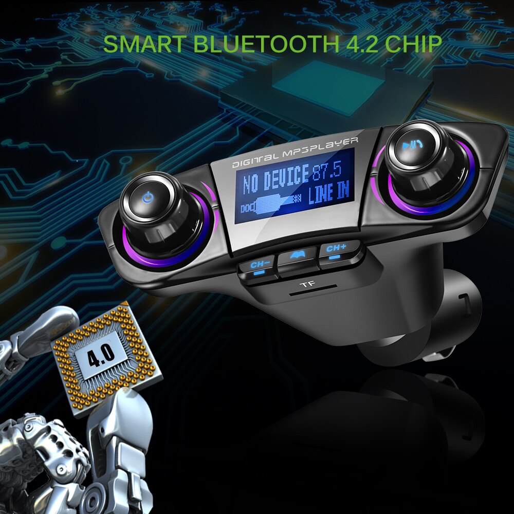 Onever FM Transmitter Bluetooth Stereo Car MP3 Pla... – Grandado
