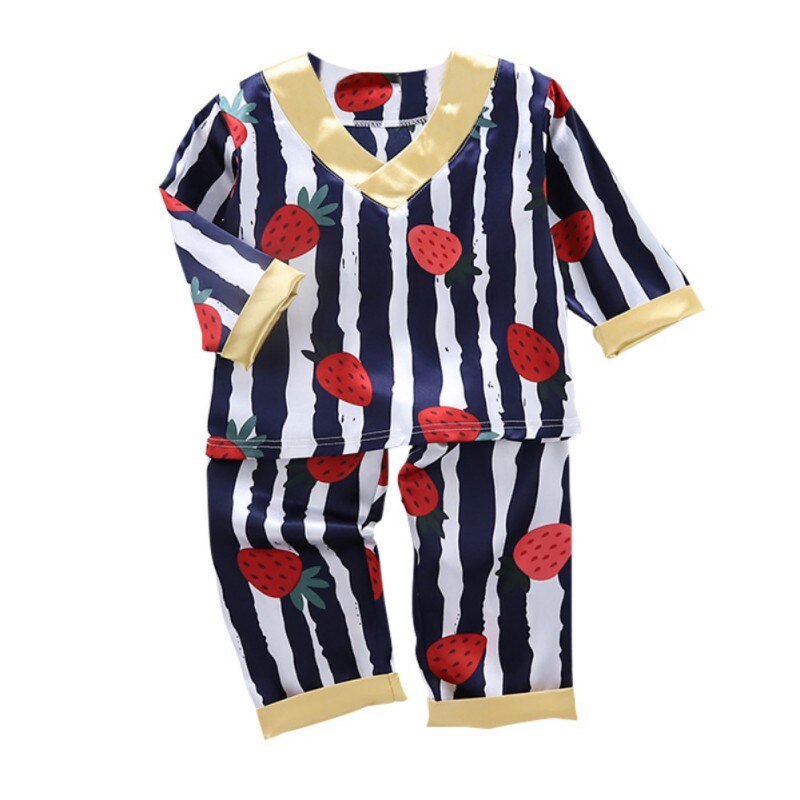 2 pçs crianças pijama bebê pijamas conjunto estamp... – Vicedeal