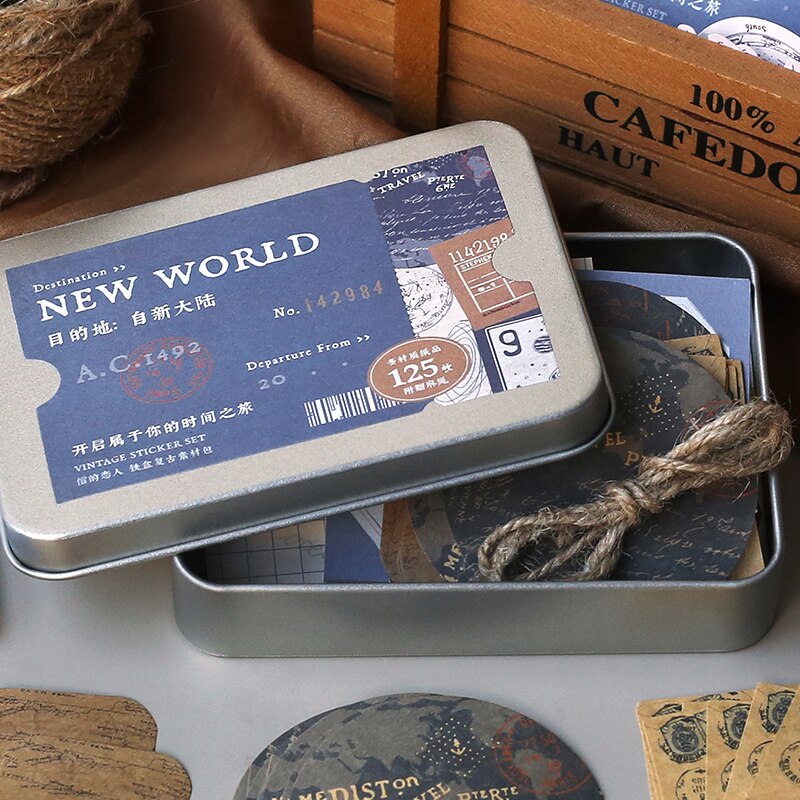 Time Traveler Material Paper Stickers Package Junk... – Vicedeal