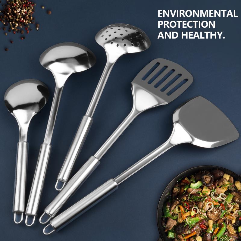 Kitchen Cooking Utensil Set Stainless Steel Cookwa... – Vicedeal
