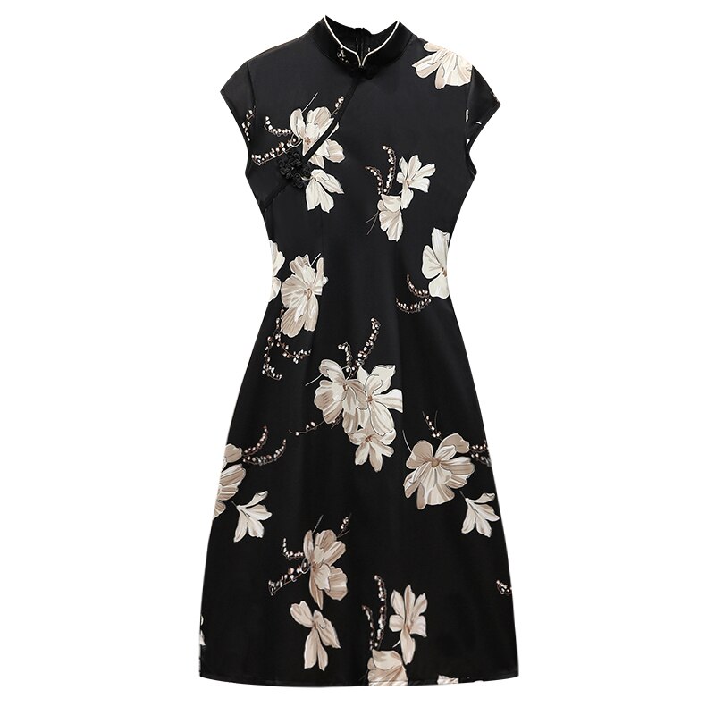 INS M-4XL Plus Size Vintage Chinese black Traditio... – Grandado