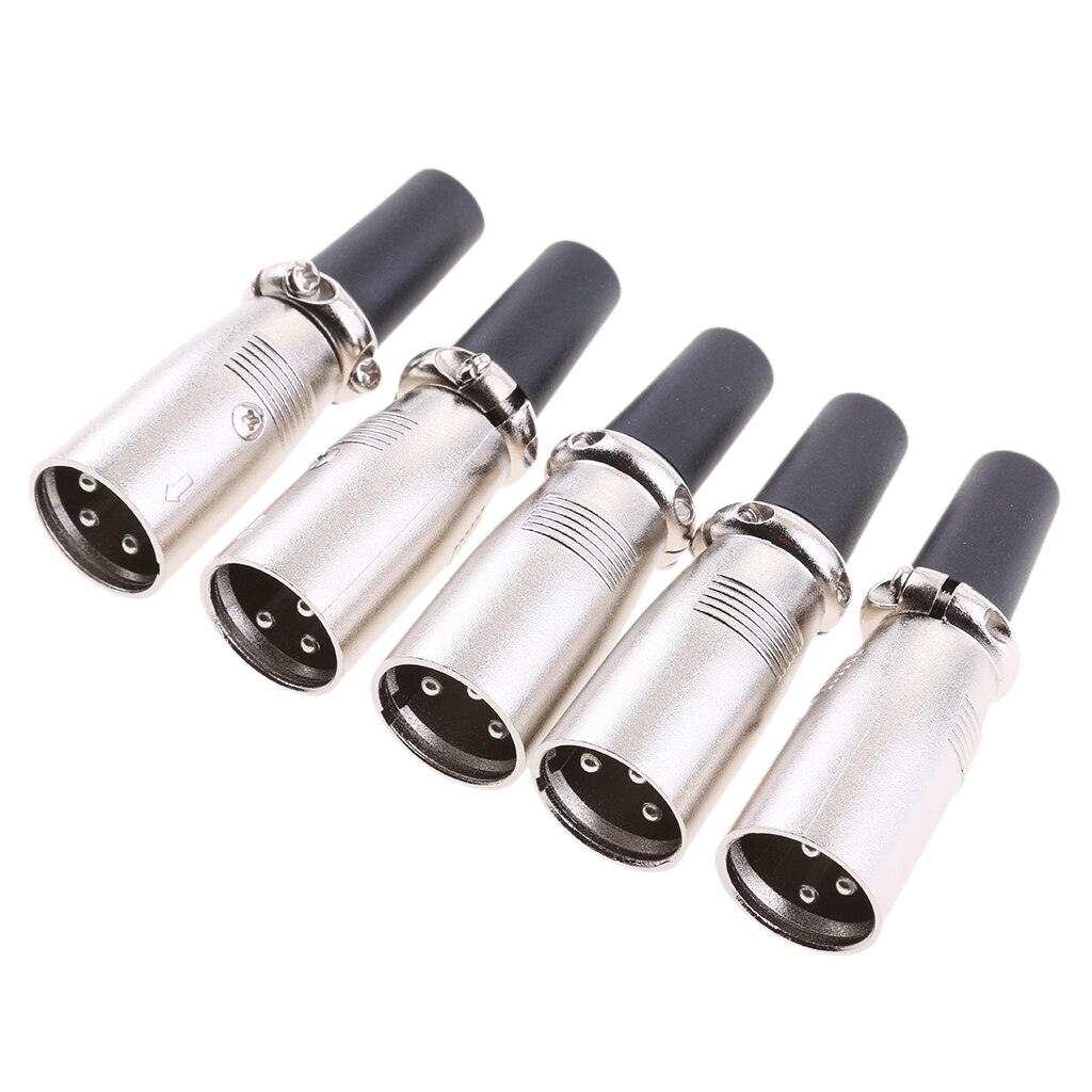 5X Xlr 3 Pin Male Mic Jack Plug Audio Microfoon Ka... – Vicedeal