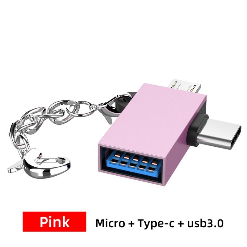 2-in-1 Type-C Micro USB USB 3.0 OTG Adapter Mini P... – Vicedeal