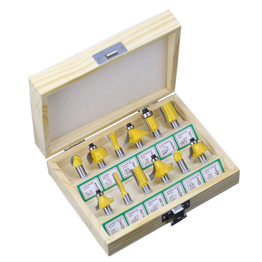 12 Stks/set Frees Frees Set 8Mm Hout Cutter Carbid... – Vicedeal