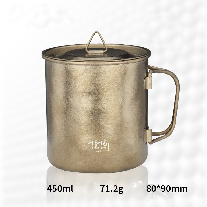Camping Outdoor Water Cup Titanium Metal Mouth Hom... – Vicedeal
