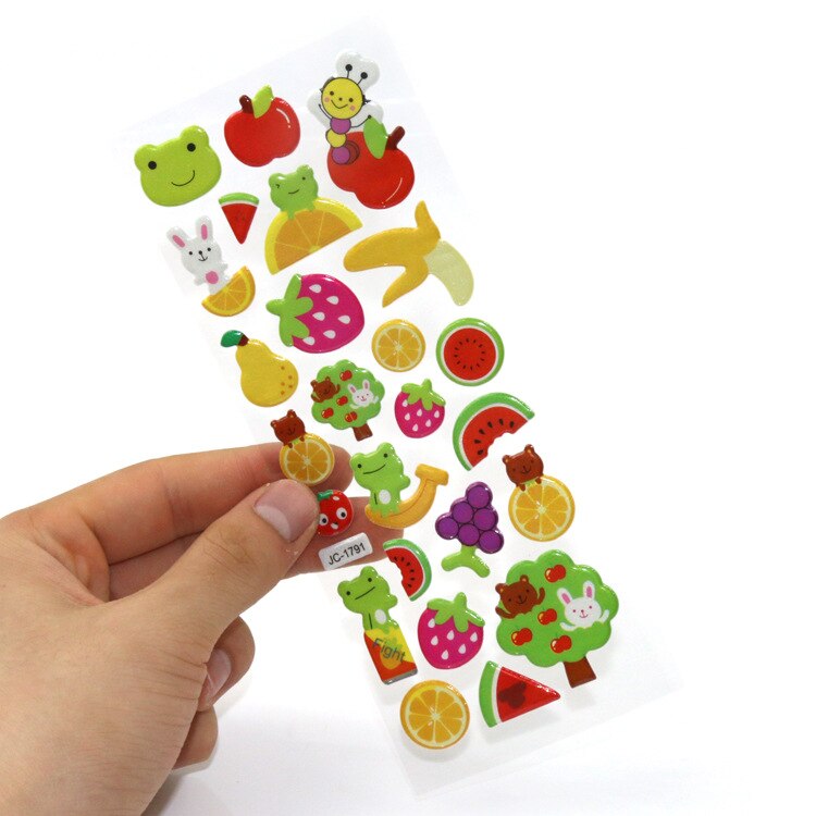 10 Sheets/lot Cute Fruits and Vegetables DIY Stick... – Grandado