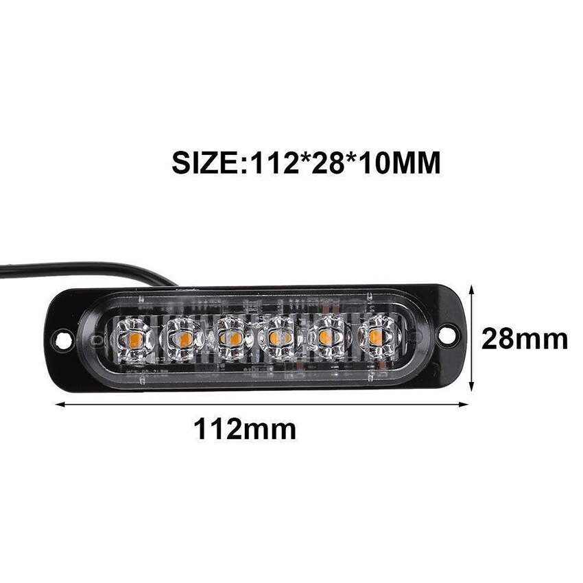 12V-24V Emergency Strobe Lights, Universal 6 LED 1... – Grandado