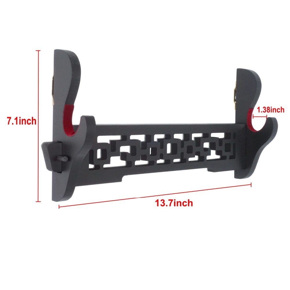 Velvet Padded Hollow Sword Holder Wall Mount Samur... – Grandado