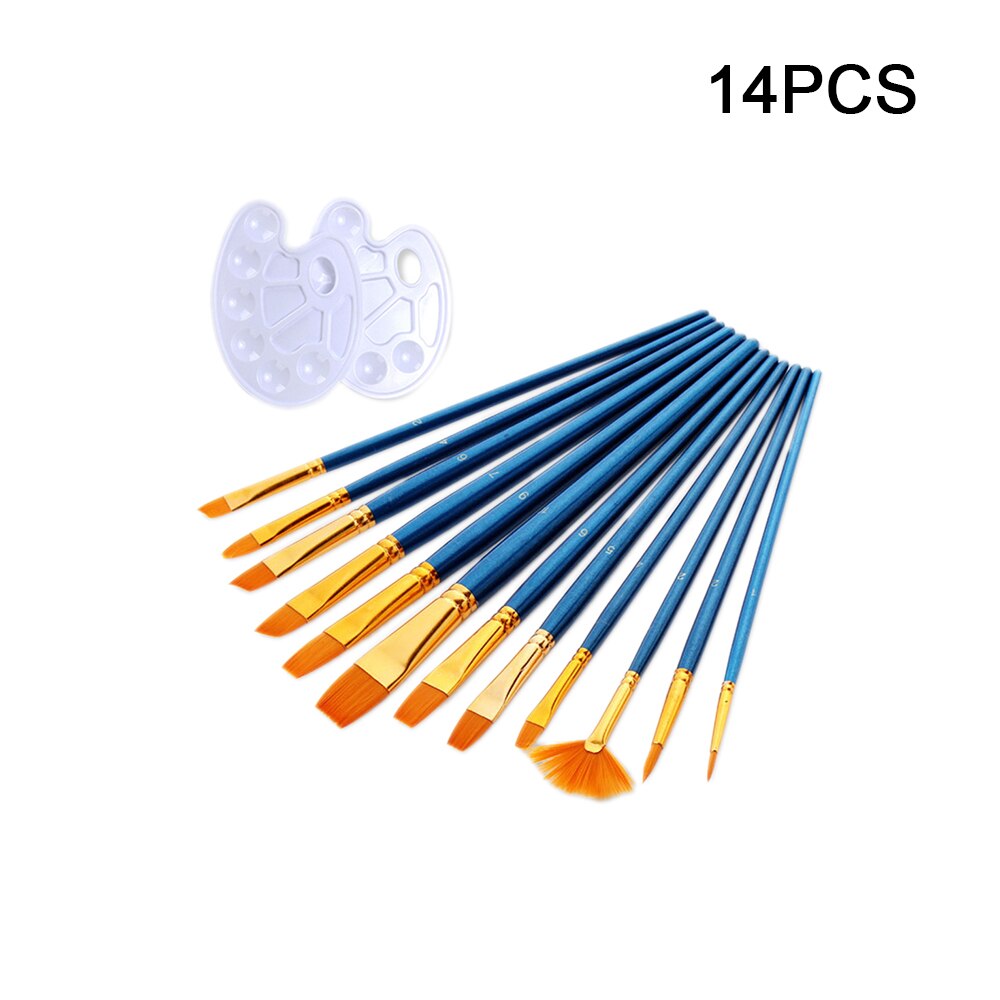 12Pcs Kunstenaar Penselen Set Acryl Olie Aquarel S... – Grandado