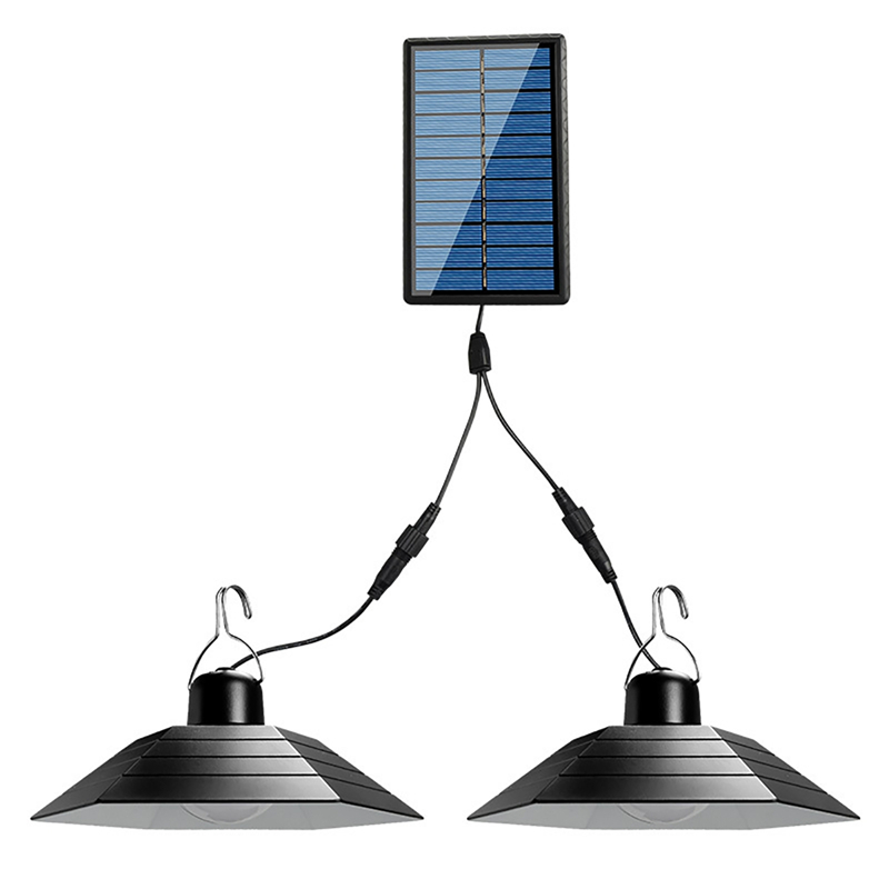 Double Head Solar Pendant Light Outdoor Indoor 50W... – Grandado