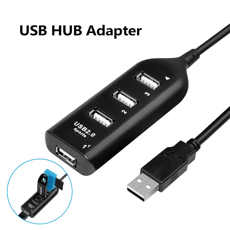 USB HUB 2.0 Multi USB Port 4 Port Hub USB Splitter... – Grandado