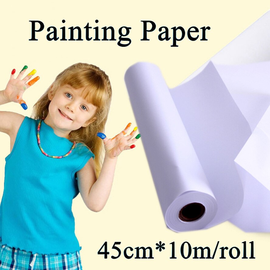 45cm*10m Painting Paper Roll Children Art Sketch P... – Vicedeal