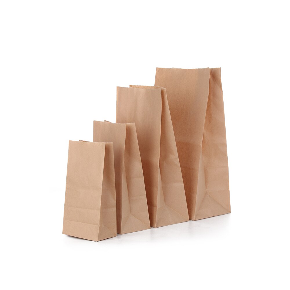5PCS Vintage Kraft Paper Wrapping Bags Bread Food ... – Grandado