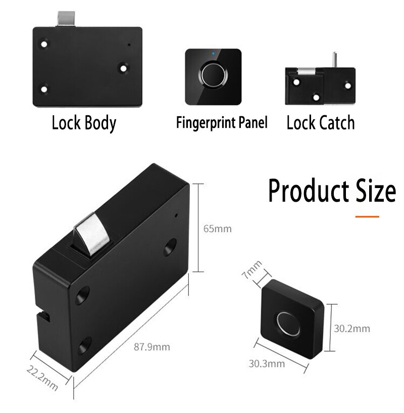 Smart Drawer Lock Fingerprint Lock Files Cabinet L... – Grandado