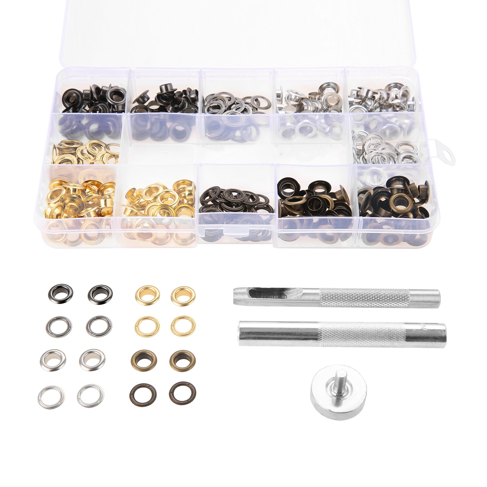 200Sets Copper Grommets Eyelets 4 Color Strong And... – Grandado