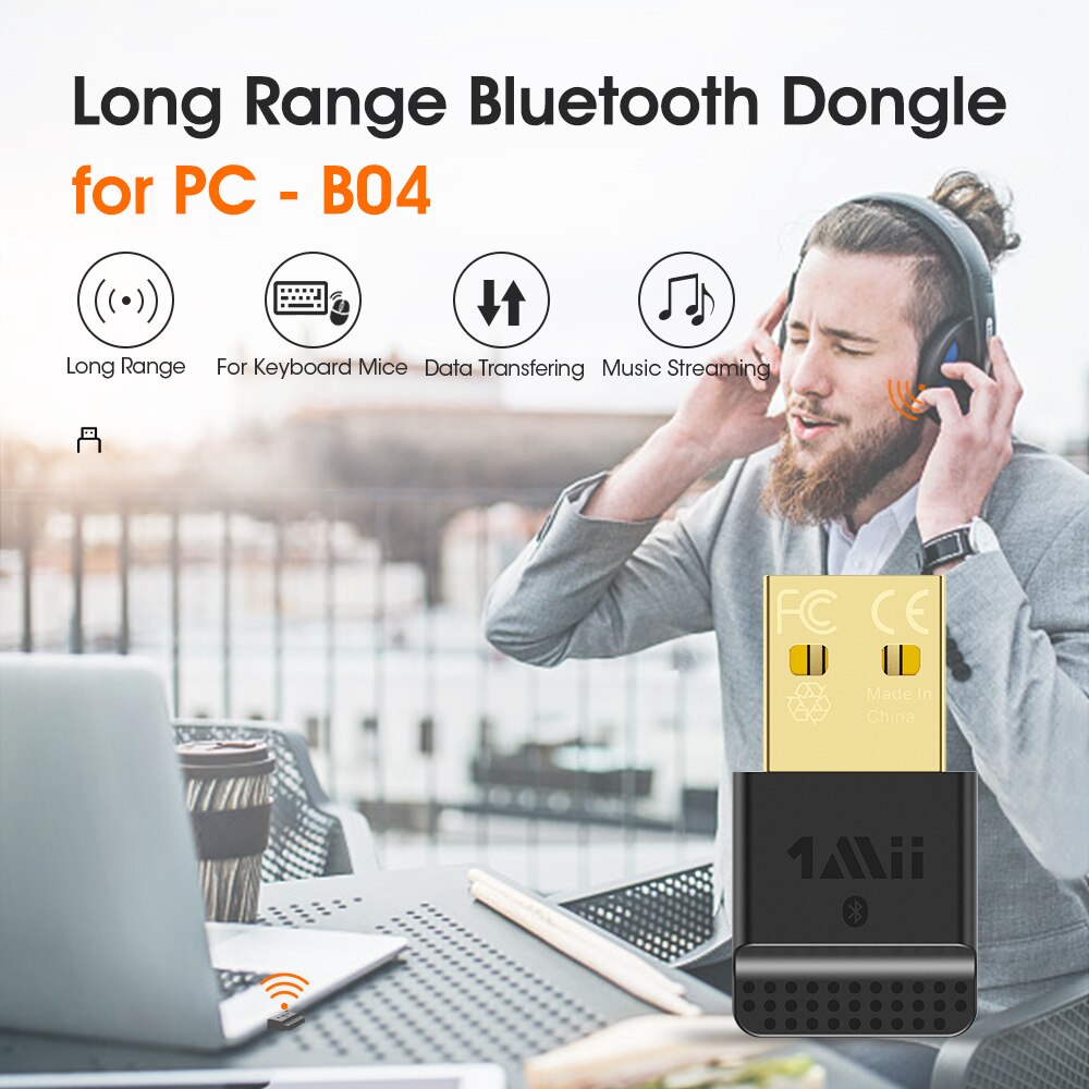 1Mii B04 USB Bluetooth 4,0 adaptador para auricula... – Grandado