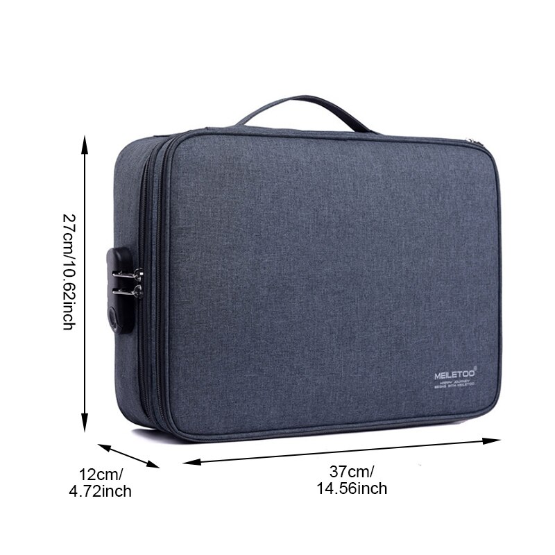 Double Layer Multi-functional Document Bags Portab... – Vicedeal