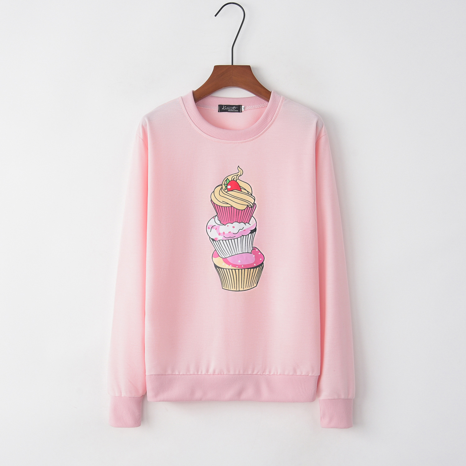 Ice cream red Hoodies Sweatshirts Women Casual Kaw... – Vicedeal