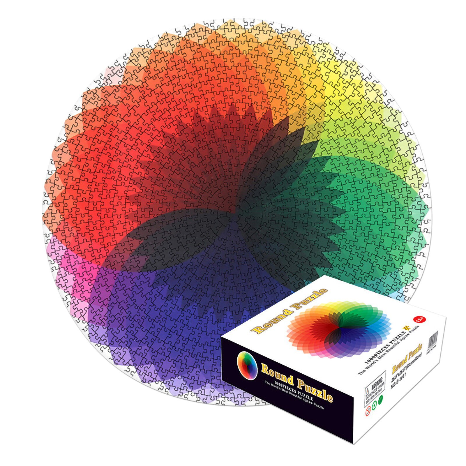 1000 Piece Puzzle Thousand Color Rainbow Puzzle Ad... – Grandado
