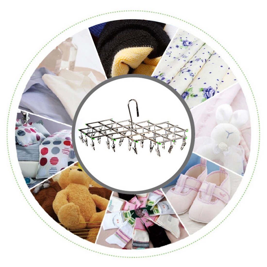 Mooie Winddicht Rvs Swivel Kleerhanger Organizer 3... – Grandado