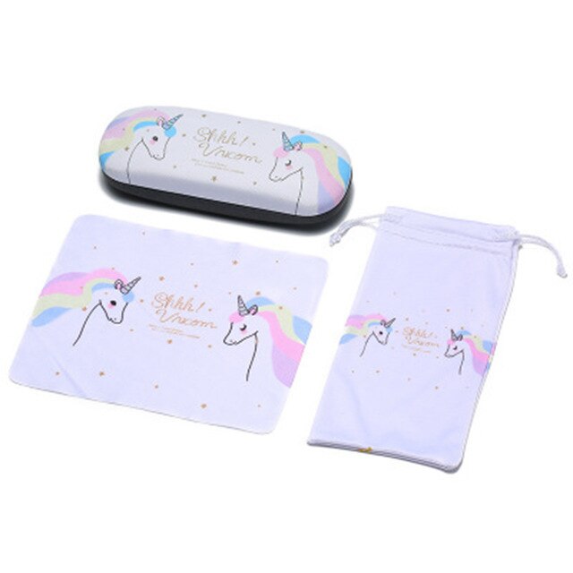 1set Protable Unicorn Kawaii Cute Cartoon Glasses ... – Grandado