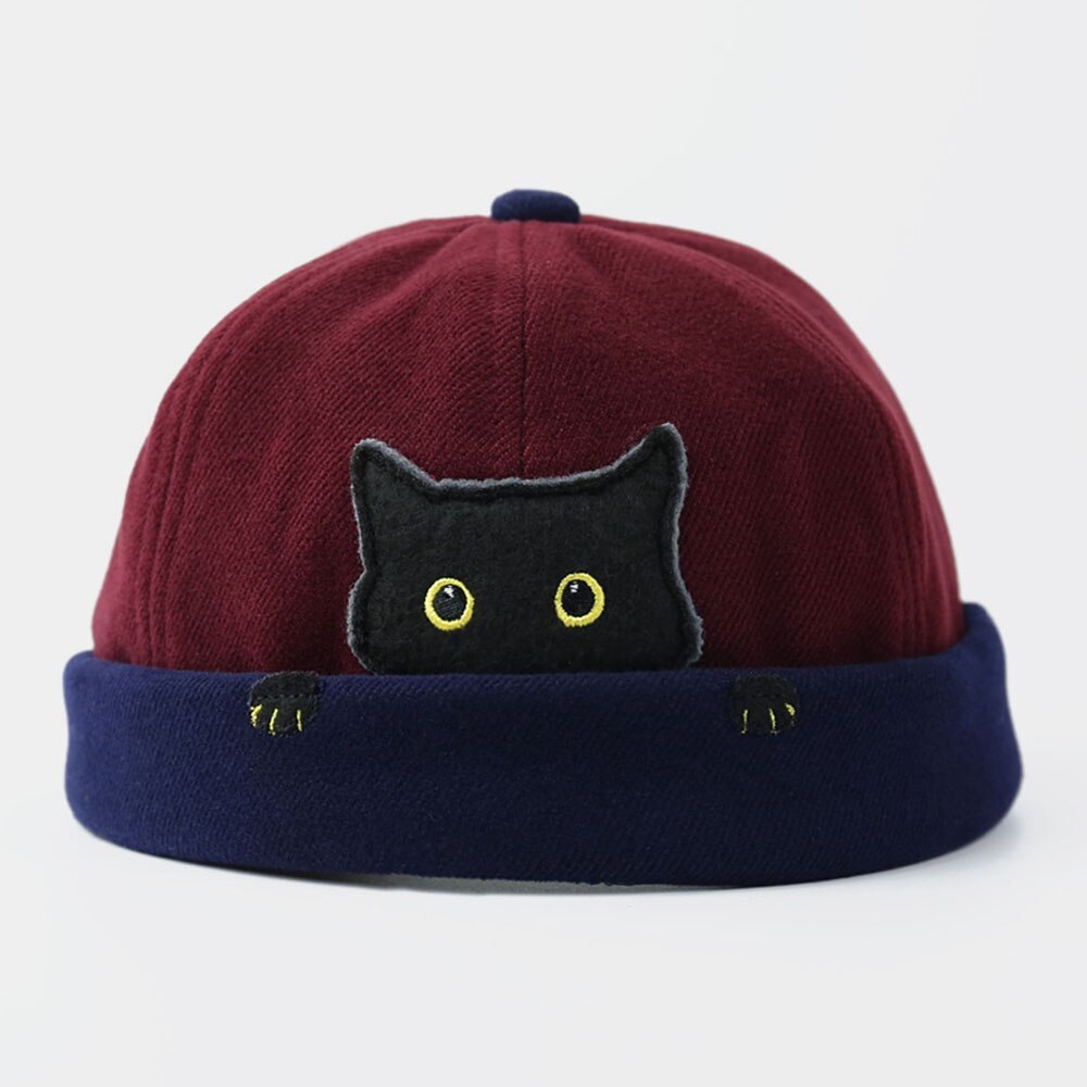 Men's Landlord Hat Street Cat Pattern Melon Cap In... – Vicedeal