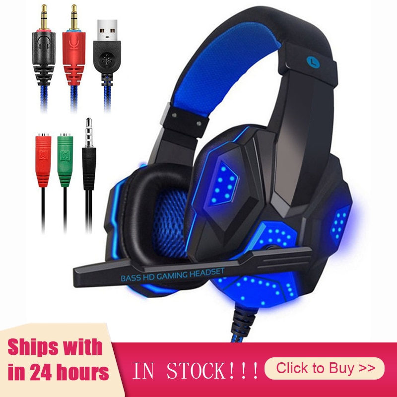 In Stock Gaming Headphones For Computer PC Adjusta... – Grandado