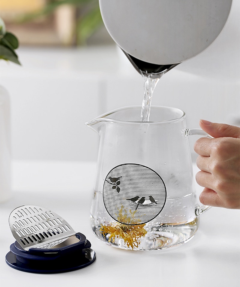 Glass Pitcher Water Jug Kettle Tea Pot My Water Po... – Grandado