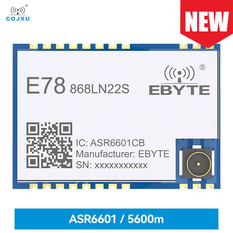 ASR6601 LoRa rf Module SoC 22dBm 868MHz LoRaWAN IP... – Grandado