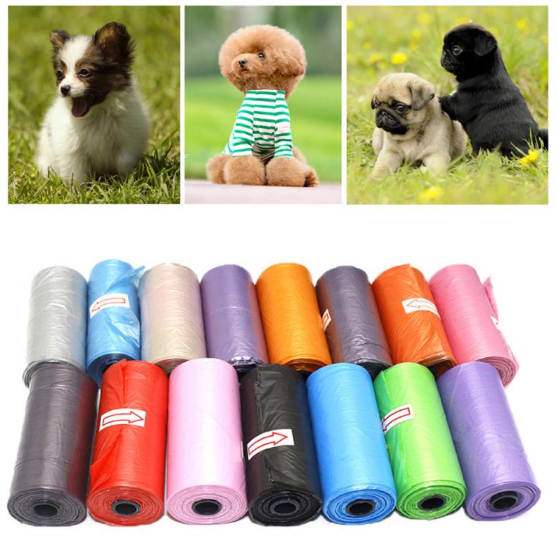 Fast 15 Pcs/Roll Pet Garbage Bag Solid Color Garba... – Grandado