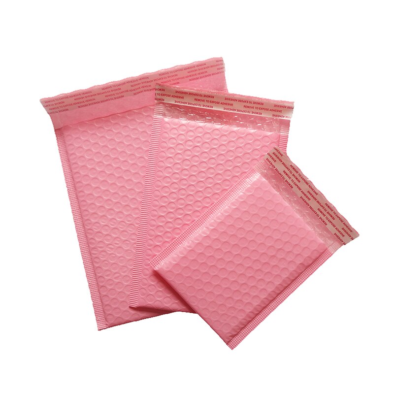 10Pcs/Lot 5 Sizes Light Pink Poly Bubble Mailer Pa... – Grandado