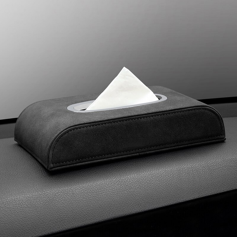 wood car square tissue box container black reusabl... – Vicedeal